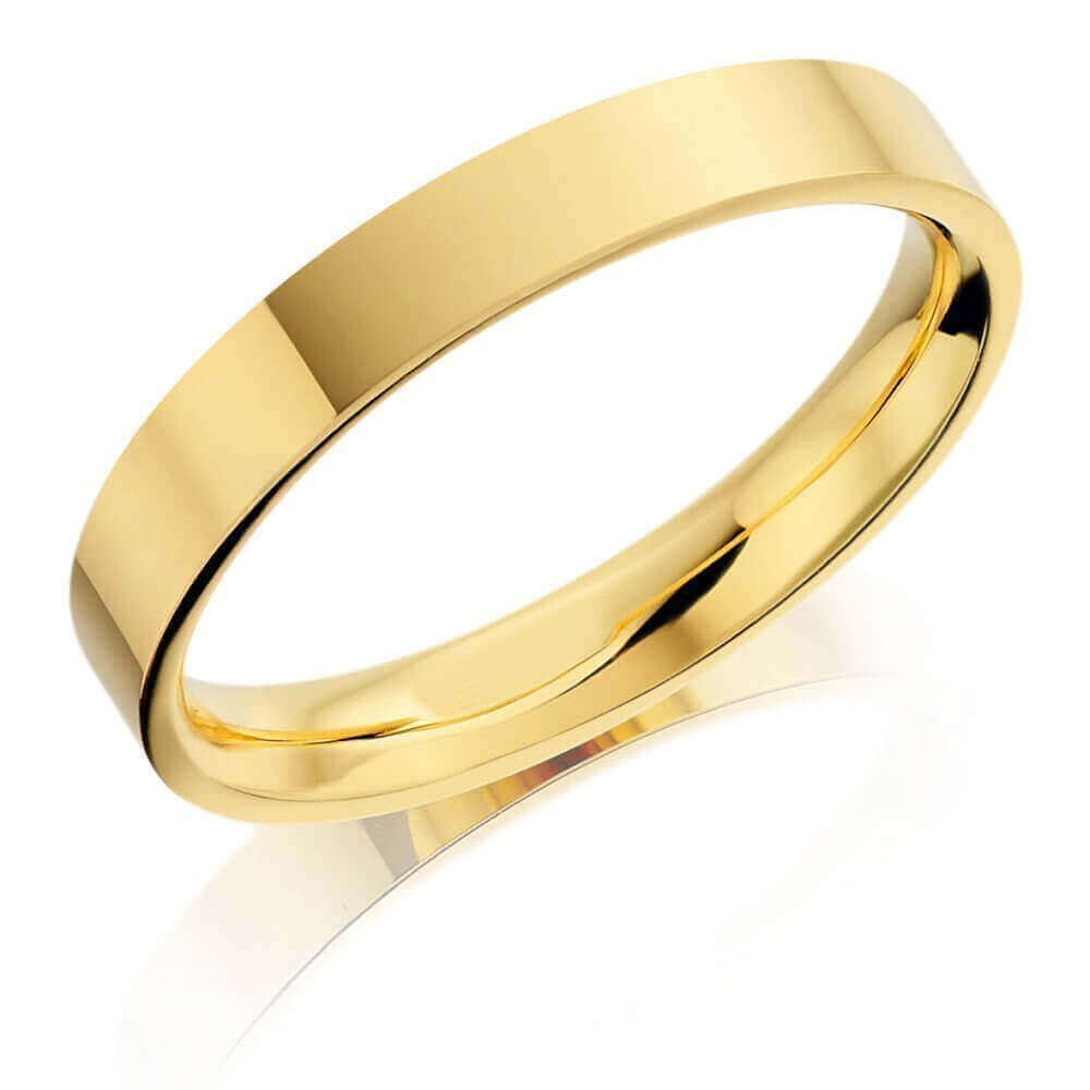 18ct solid Gold 6mm Flat Shape Bangle for Women | Newbury's
