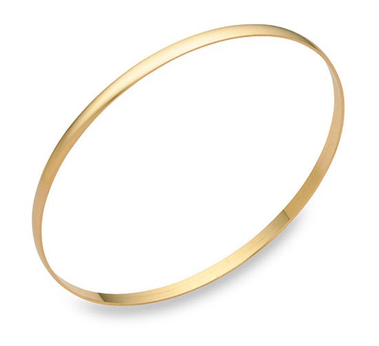 Solid 9ct Yellow Gold 3mm Flat Stacking Bangle | NEWBURY'S