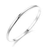 Solid 9ct White Gold Bangles for Women for sale | Newbury's