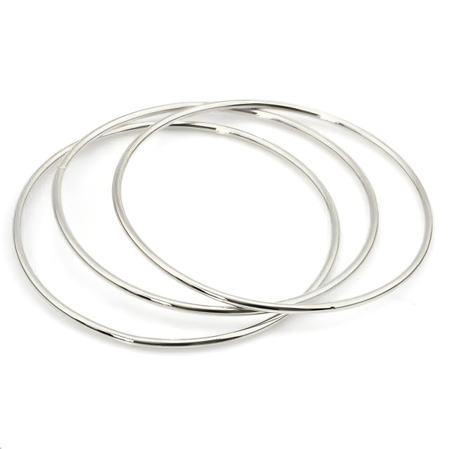 Solid 18ct Gold Round Bangles for Women for sale | Newbury's