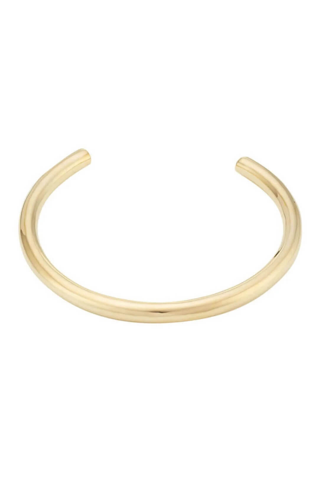 Solid 9ct Yellow Gold 4mm Round Cuff Bracelet for Women | NEWBURY'S