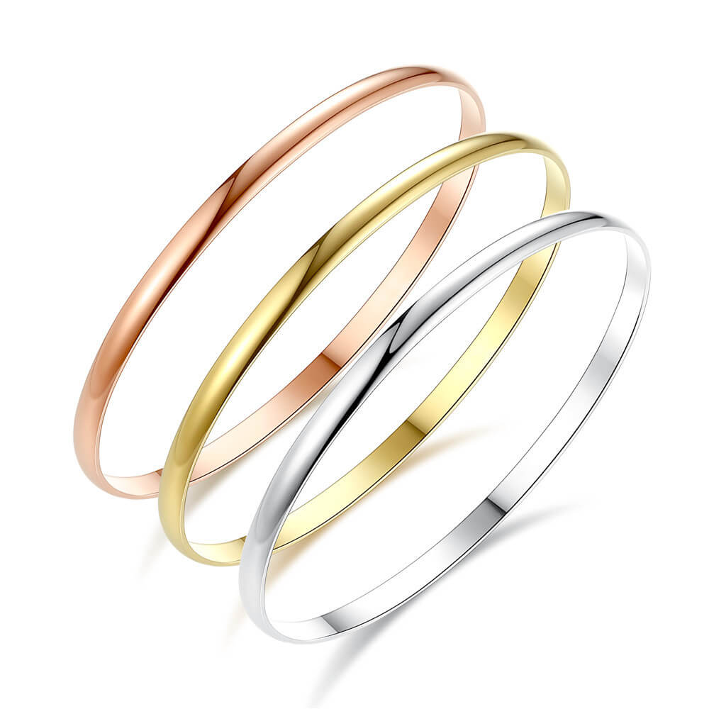 Solid 18ct Gold Bangles for Women for sale | Newbury's
